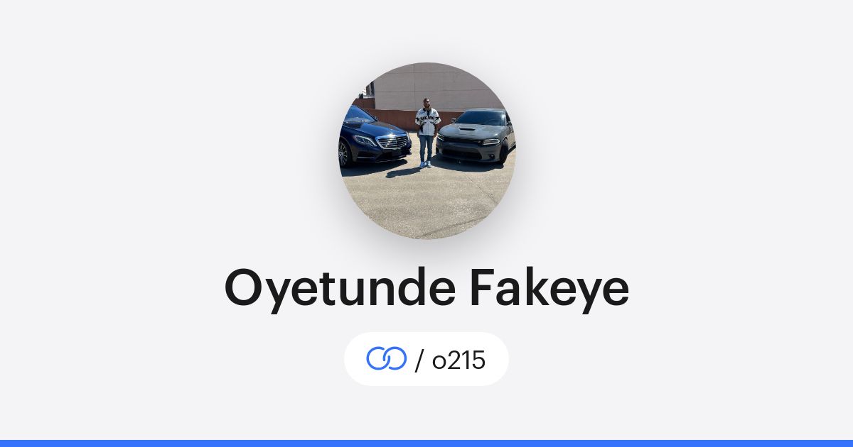 Oyetunde Fakeye (/o215) · solo.to
