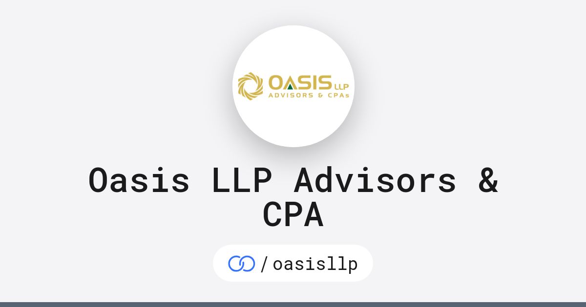 Oasis LLP Advisors & CPA (/oasisllp) · solo.to