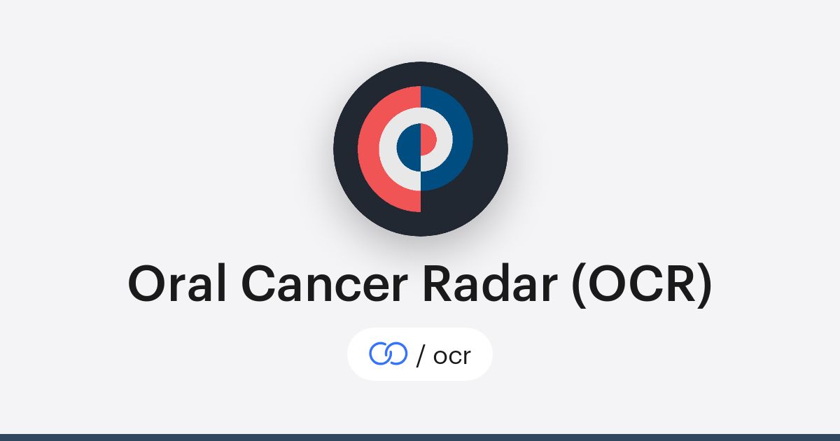 Oral Cancer Radar (OCR) (/ocr) · solo.to