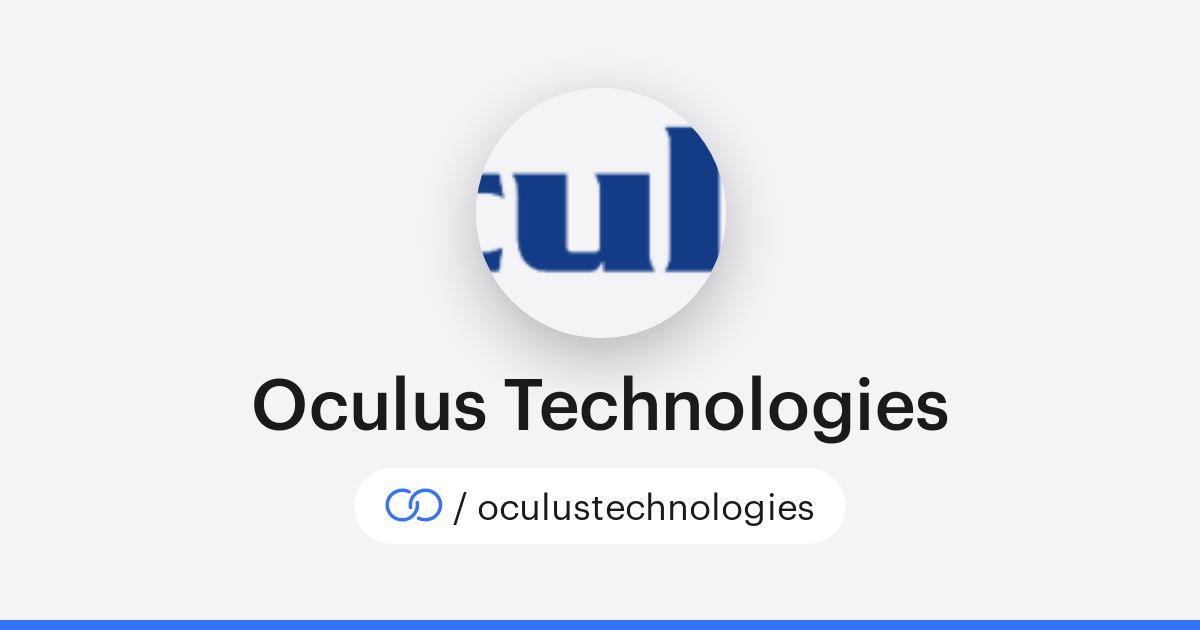 Oculus Technologies (/oculustechnologies) · solo.to