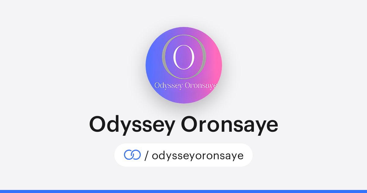 Odyssey Oronsaye (/odysseyoronsaye) · solo.to