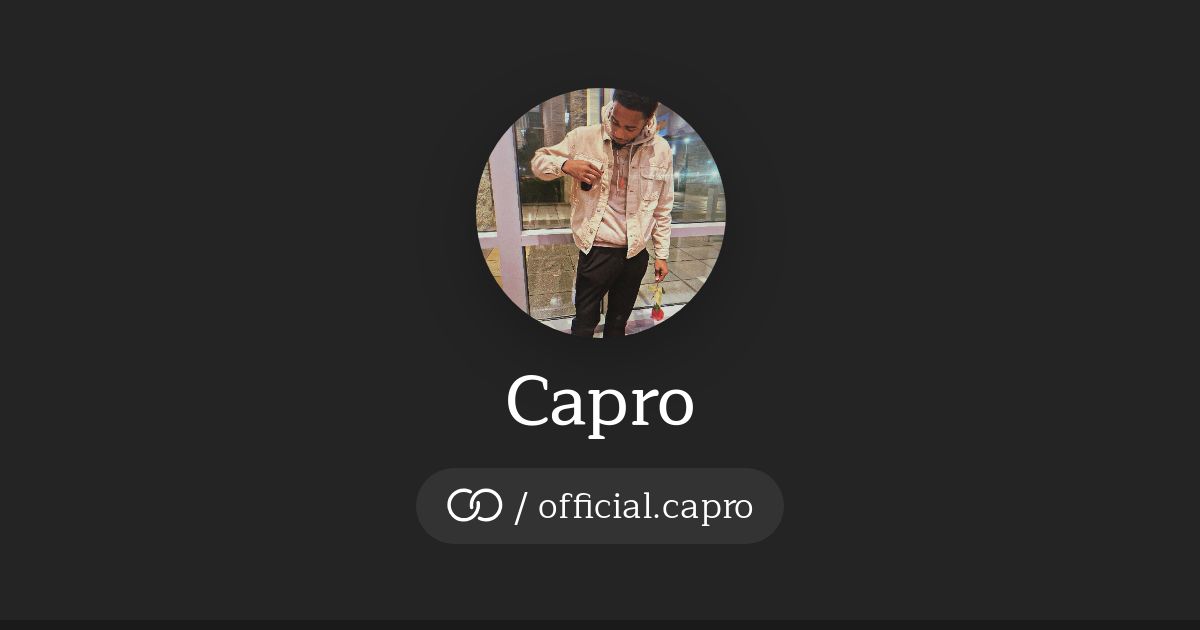 Capro (/official.capro) · solo.to