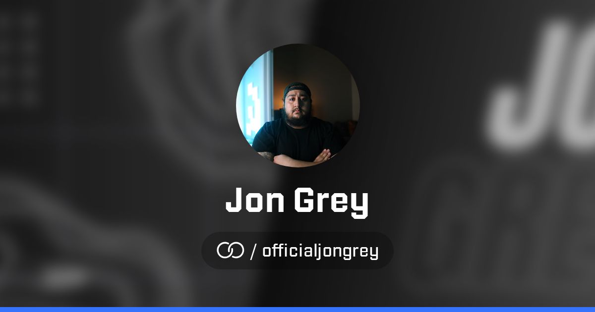 Jon Grey (/officialjongrey) · solo.to