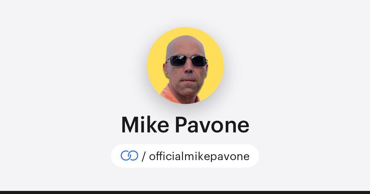 Mike Pavone (/officialmikepavone) · solo.to