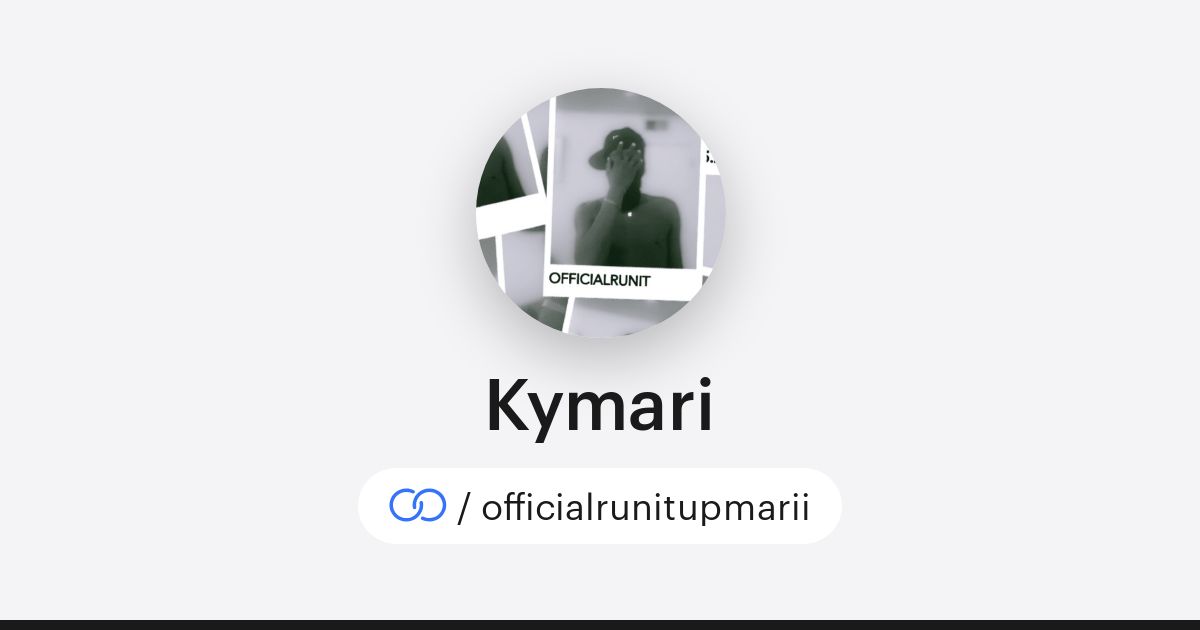 Kymari (/officialrunitupmarii) · solo.to