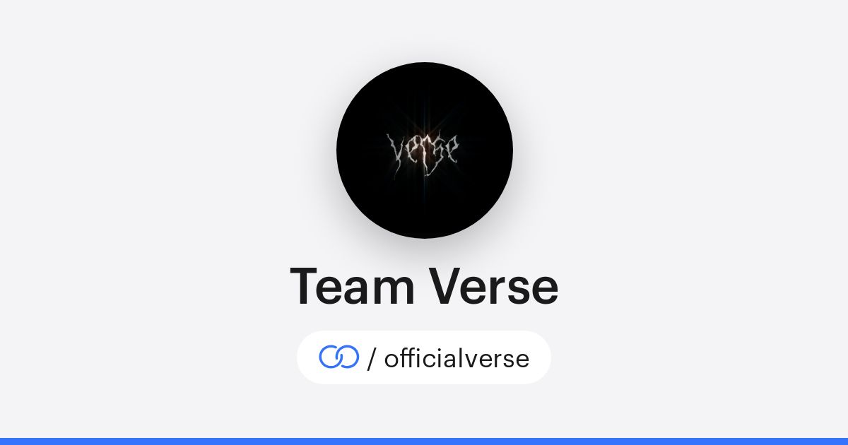 Team Verse (/officialverse) · solo.to