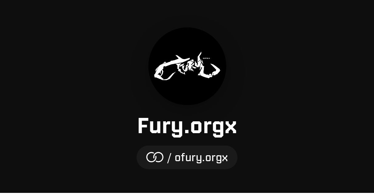 Fury.orgx (/ofury.orgx) · solo.to