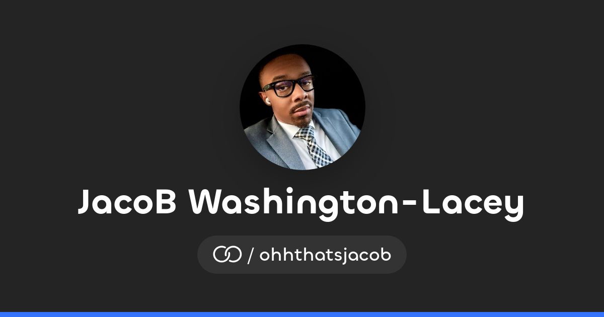JacoB Washington-Lacey (/ohhthatsjacob) · solo.to