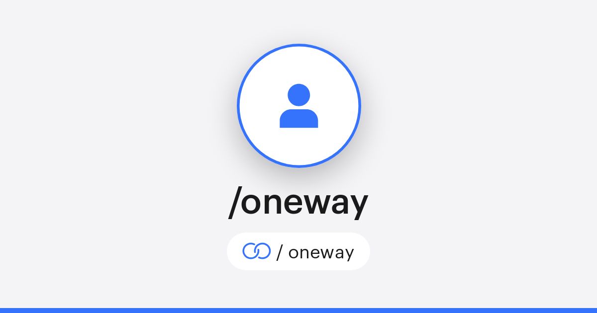 /oneway · solo.to
