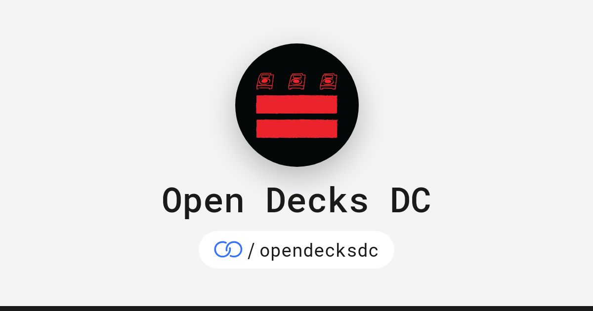 Open Decks DC (/opendecksdc) · solo.to