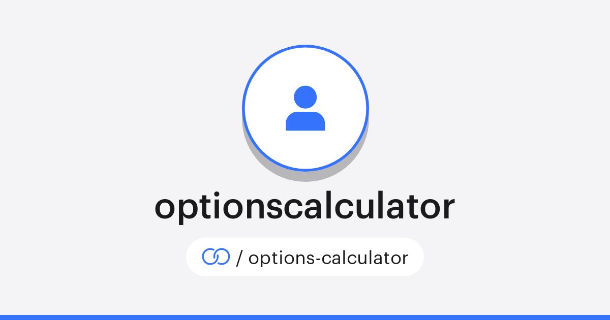 optionscalculator (/options-calculator) · solo.to