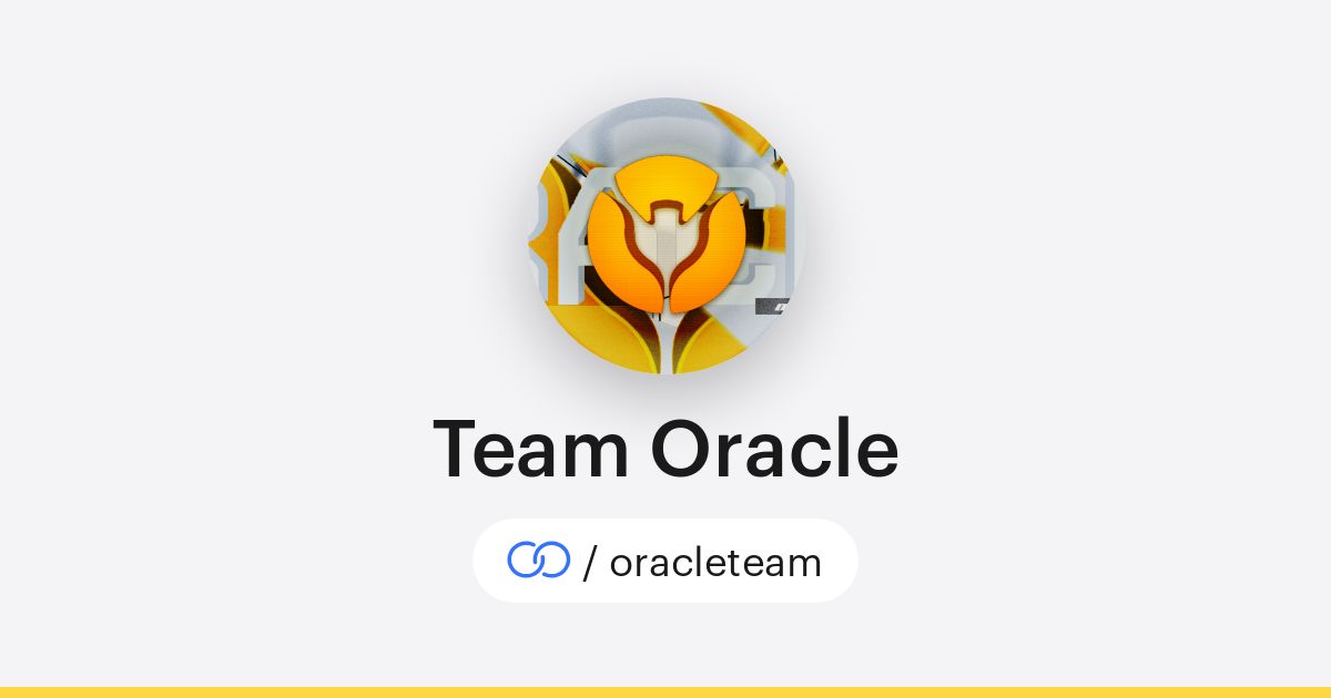 Team Oracle (/oracleteam) · solo.to