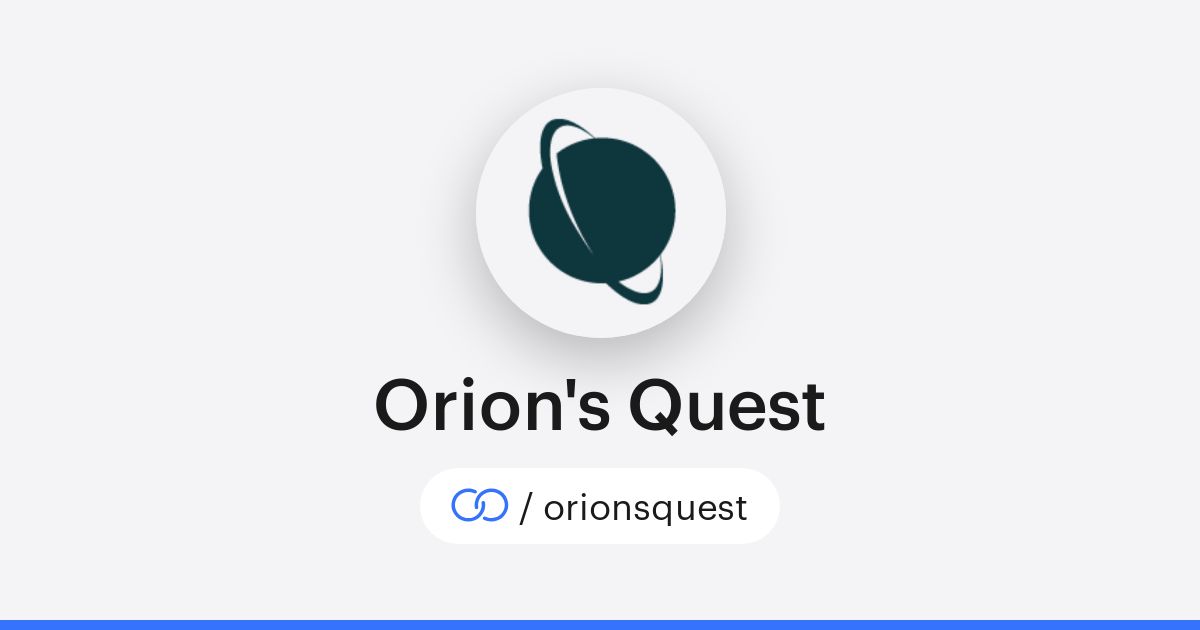 Orion's Quest (/orionsquest) · solo.to