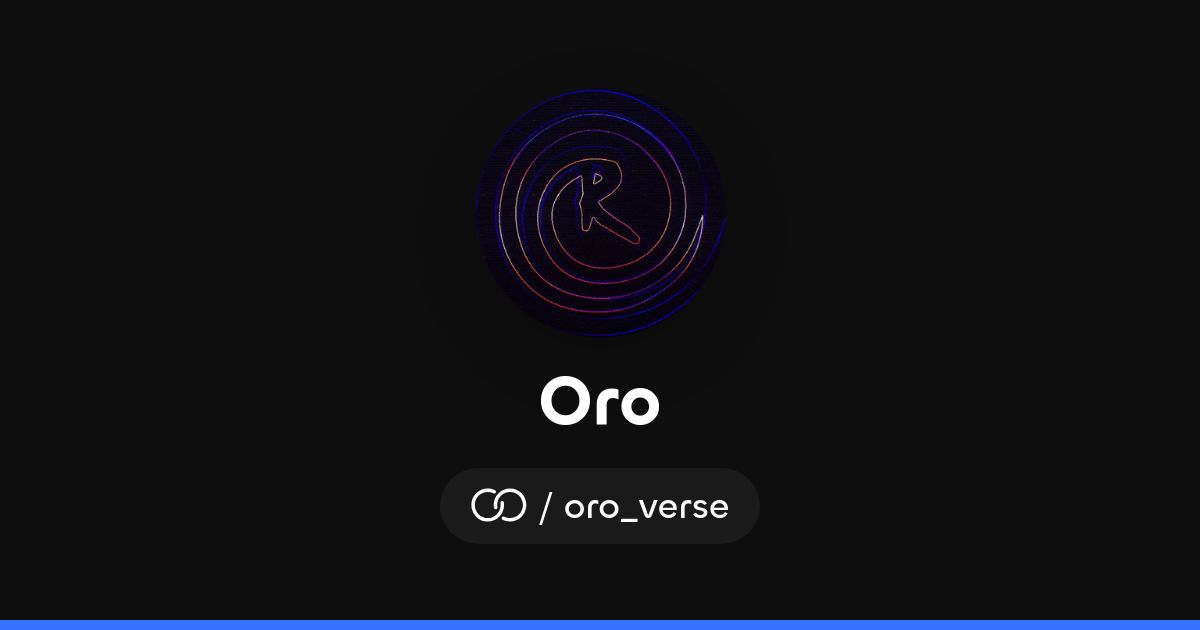 Oro (/oro_verse) · solo.to