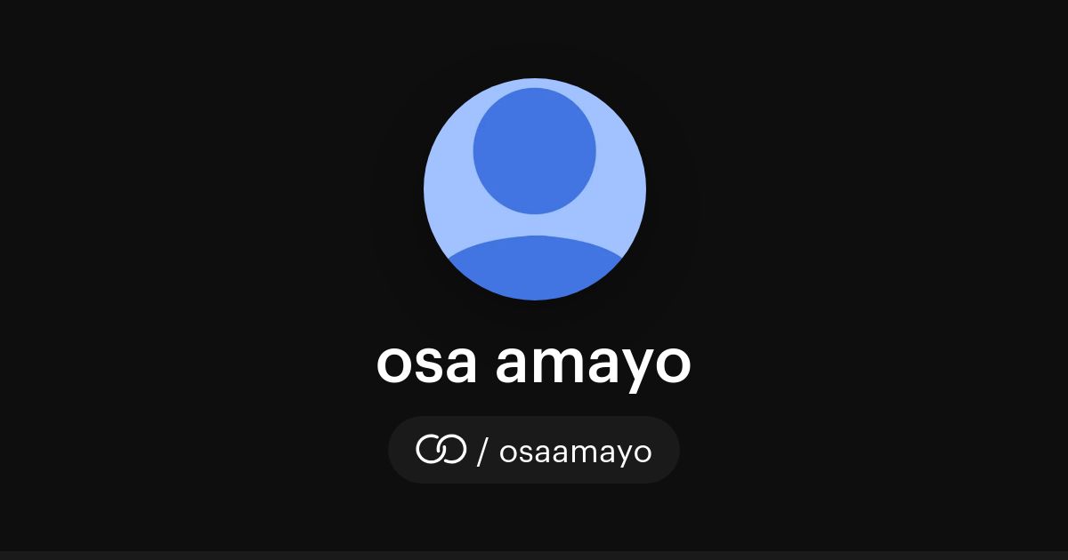 osa amayo (/osaamayo) · solo.to