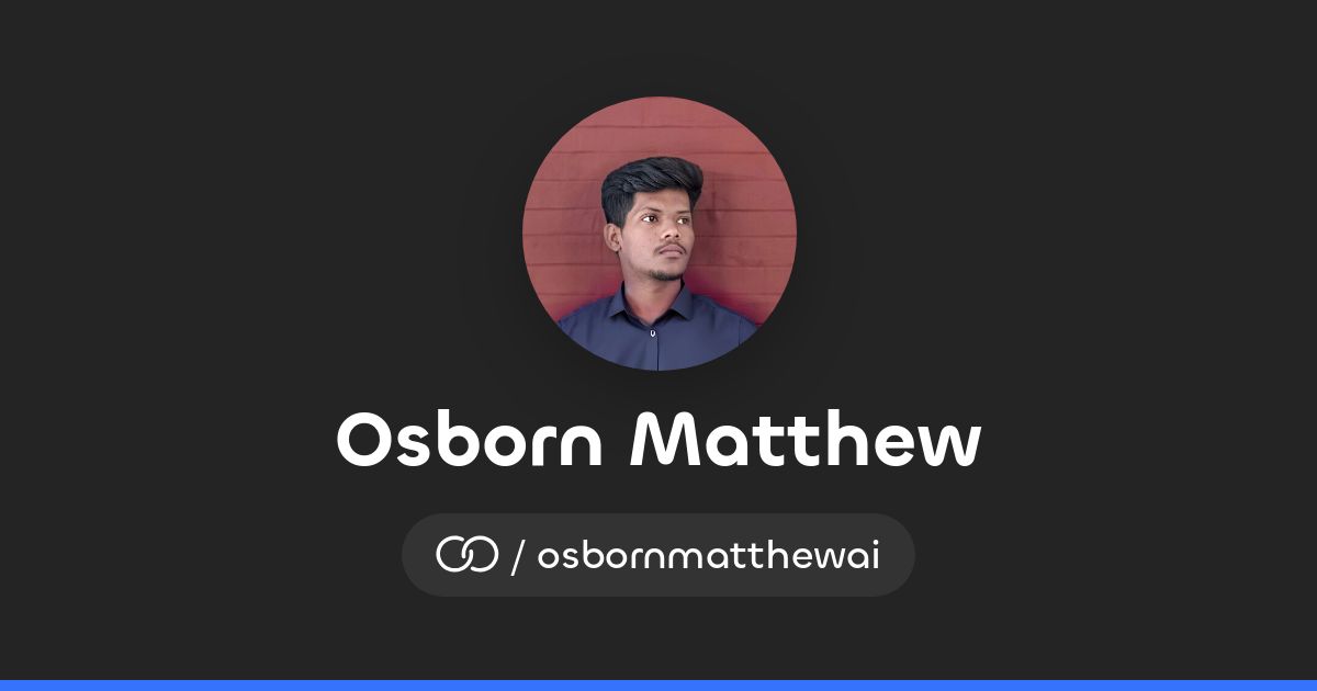 Osborn Matthew (/osbornmatthewai) · solo.to