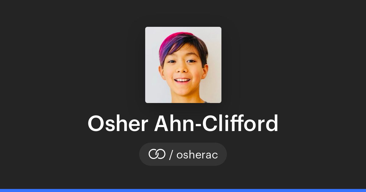 Osher Ahn-Clifford (/osherac) · solo.to