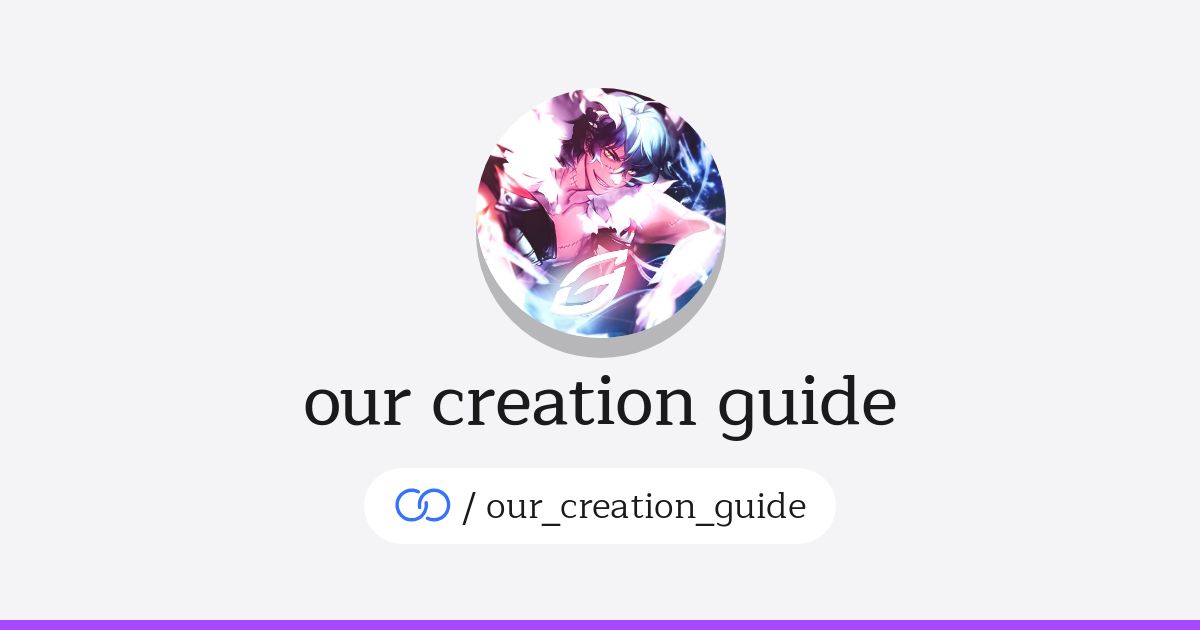 our creation guide (/our_creation_guide) · solo.to
