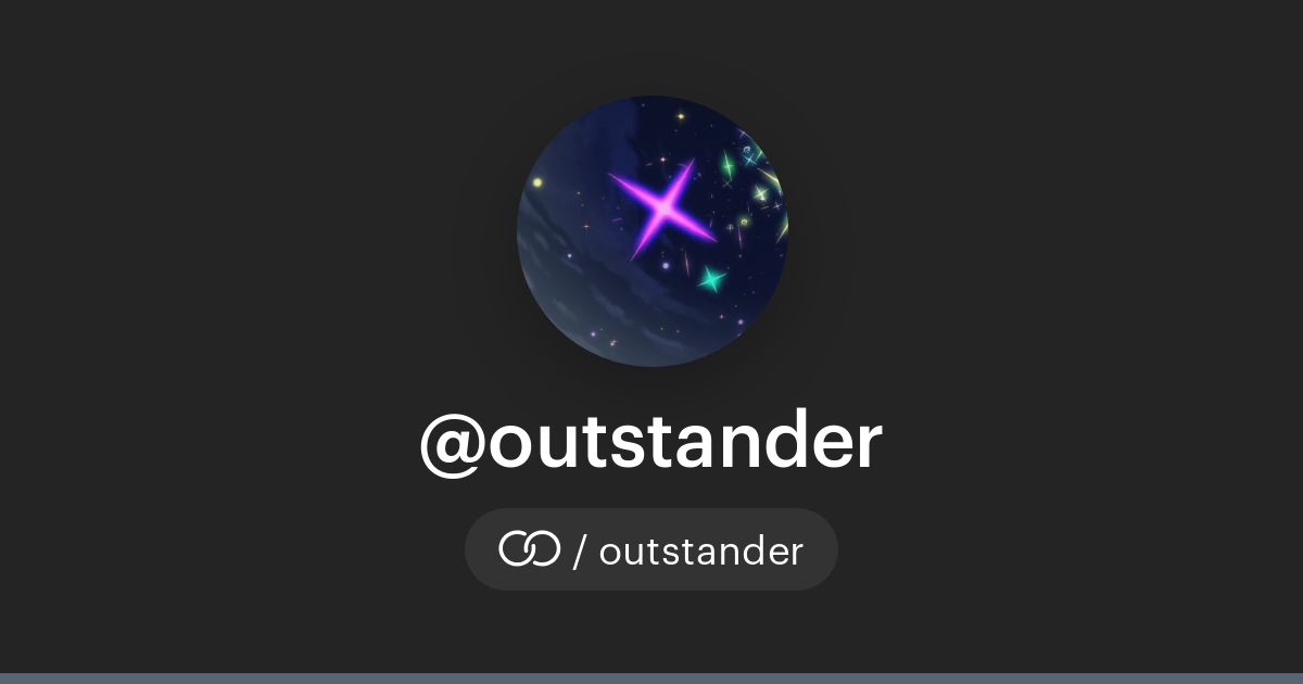 @outstander (/outstander) · solo.to