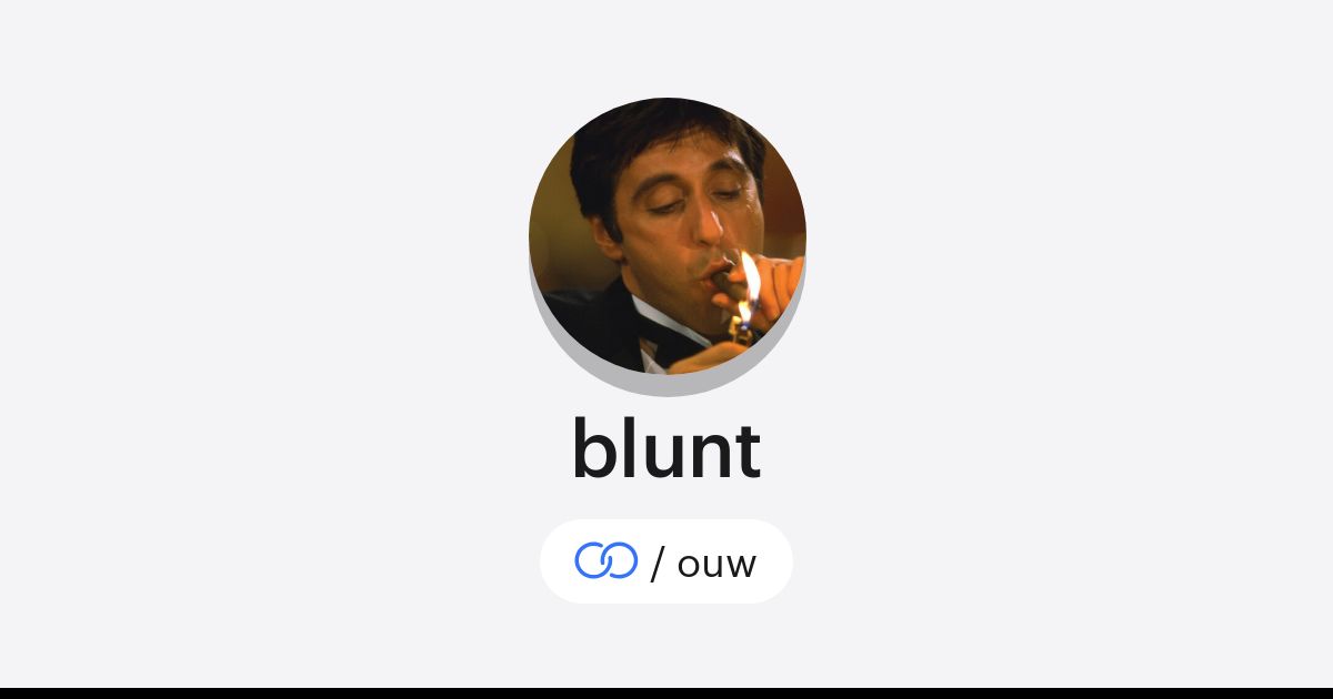 blunt (/ouw) · solo.to