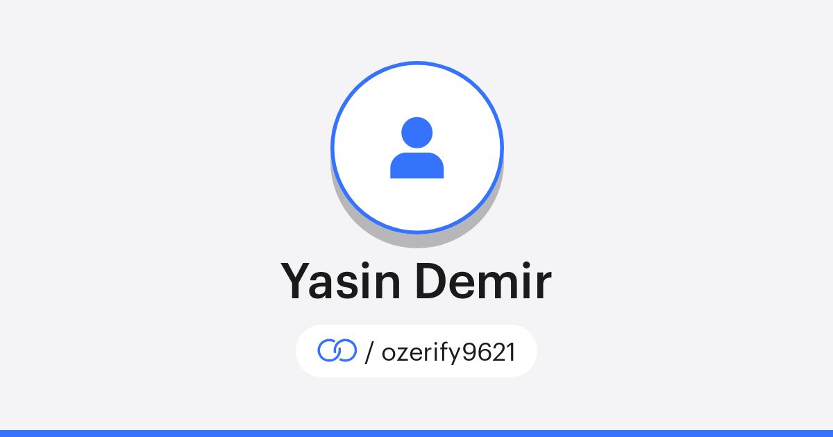 Yasin Demir (/ozerify9621) · solo.to