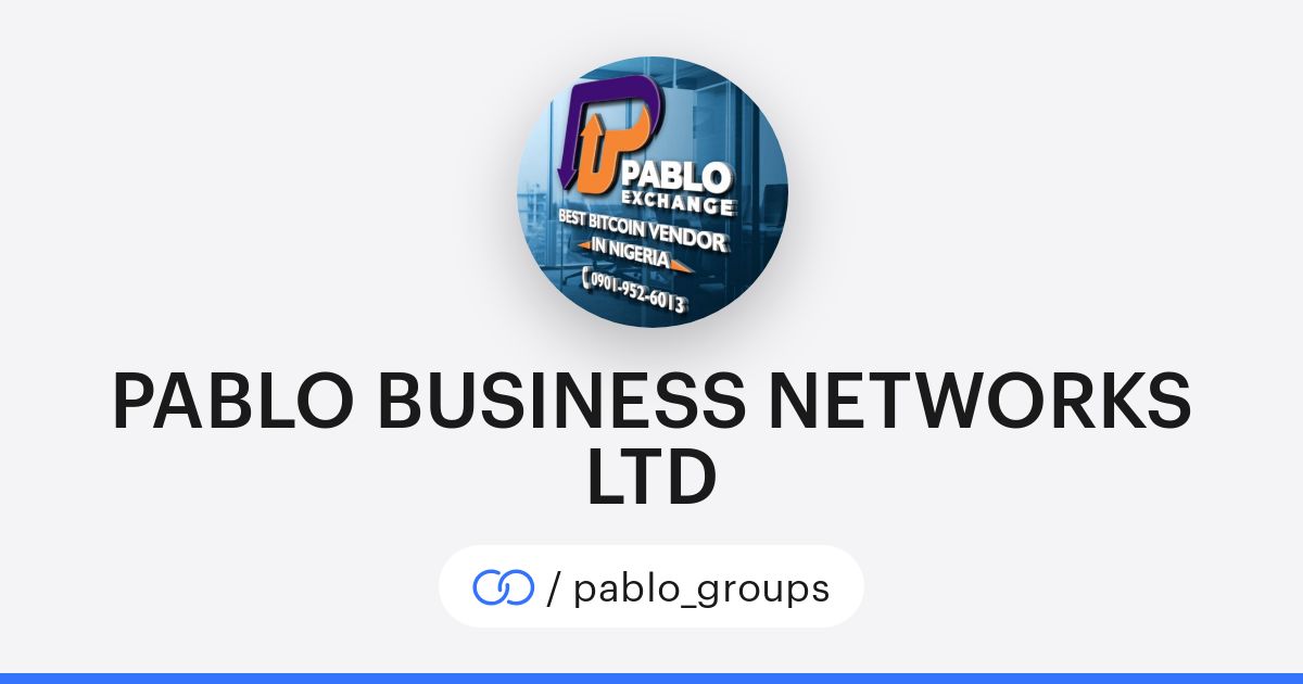 PABLO BUSINESS NETWORKS LTD (/pablo_groups) · solo.to
