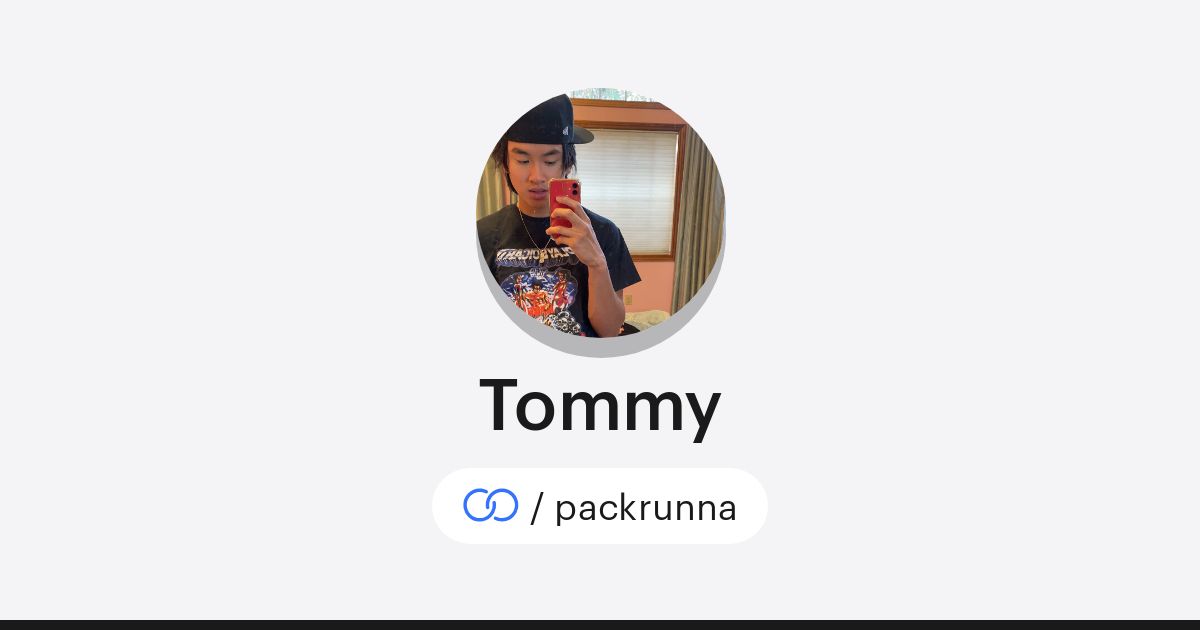 Tommy (/packrunna) · solo.to