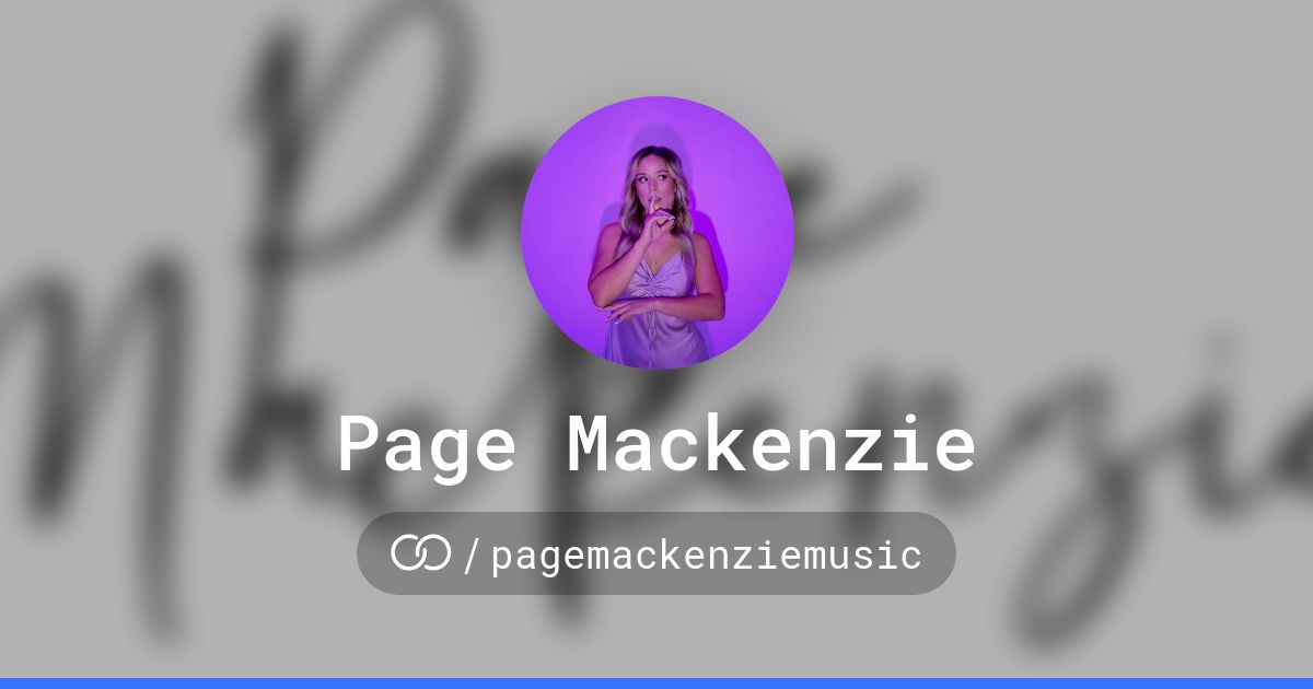 Page Mackenzie (/pagemackenziemusic) · solo.to