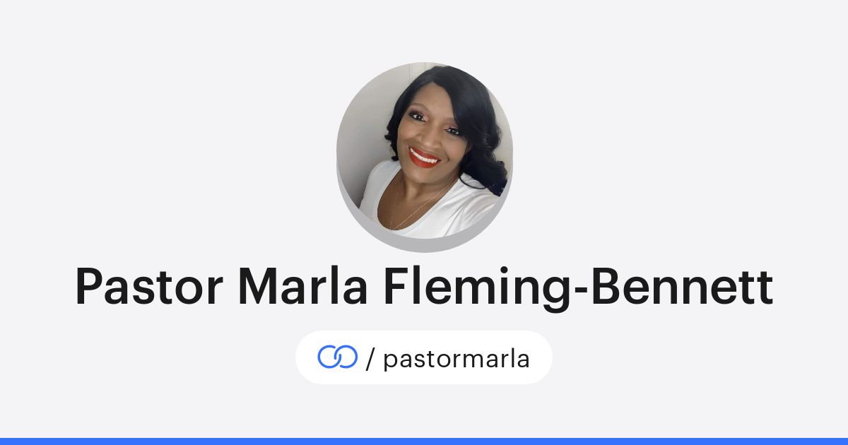 Pastor Marla Fleming-Bennett (/pastormarla) · solo.to