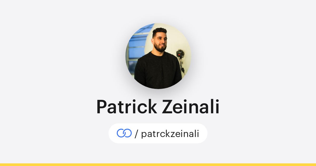 Patrick Zeinali (/patrckzeinali) · solo.to