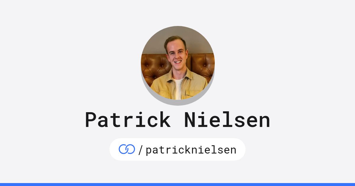 Patrick Nielsen (/patricknielsen) · solo.to