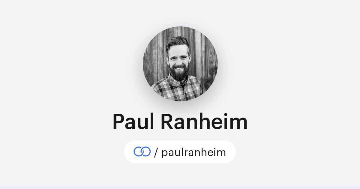 Paul Ranheim (/paulranheim) · solo.to