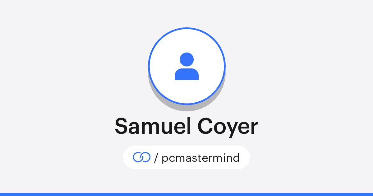 Samuel Coyer (/pcmastermind) · solo.to