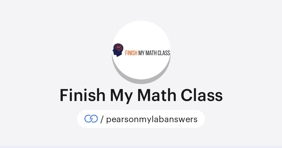 Finish My Math Class (/pearsonmylabanswers) · solo.to