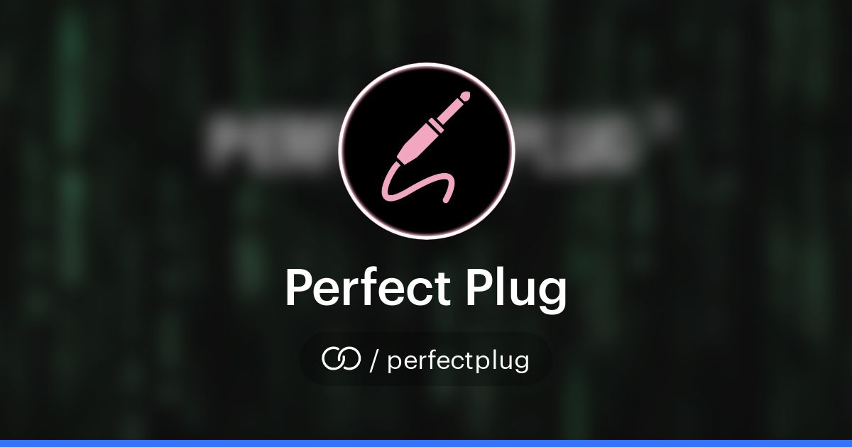 Perfect Plug (/perfectplug) · solo.to