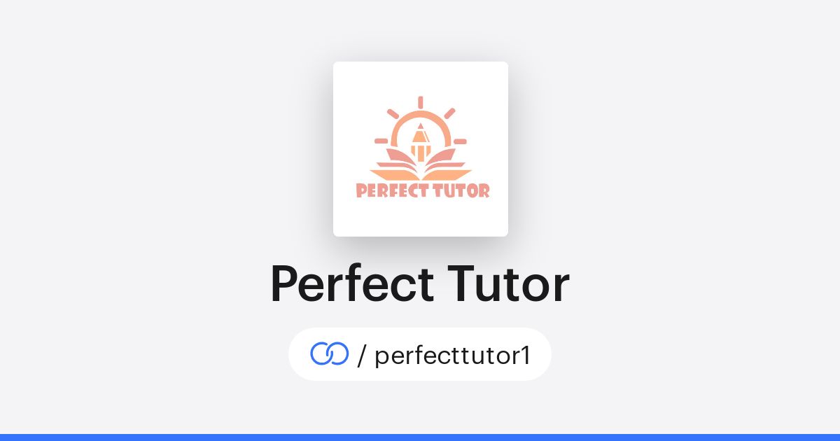 Perfect Tutor (/perfecttutor1) · solo.to