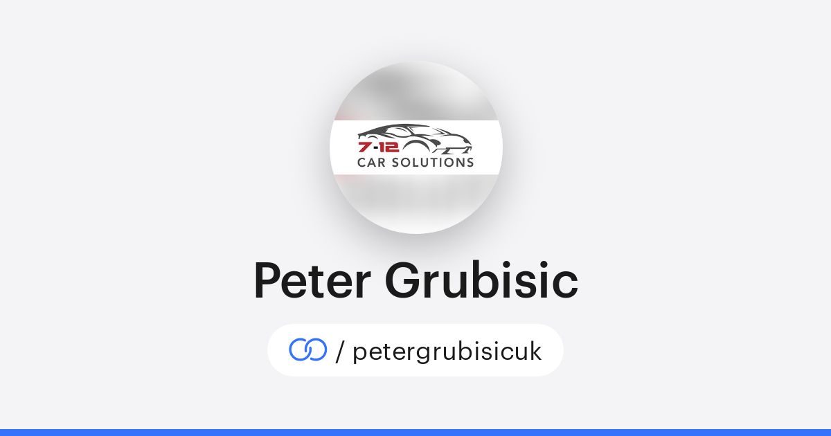 Peter Grubisic (/petergrubisicuk) · solo.to