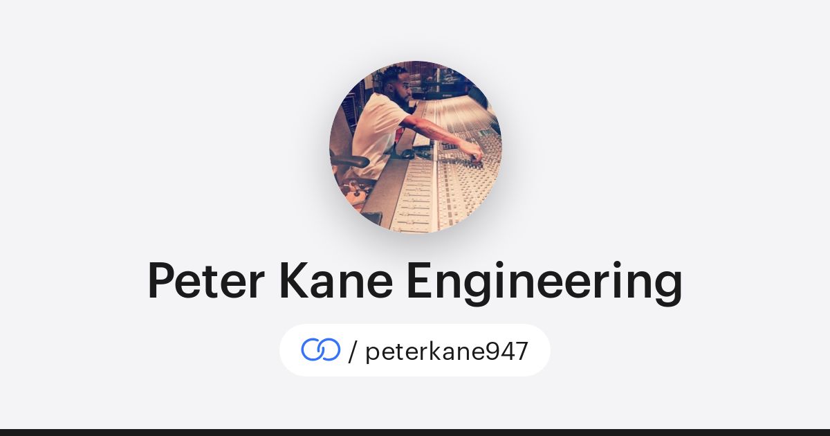 Peter Kane Engineering (/peterkane947) · solo.to