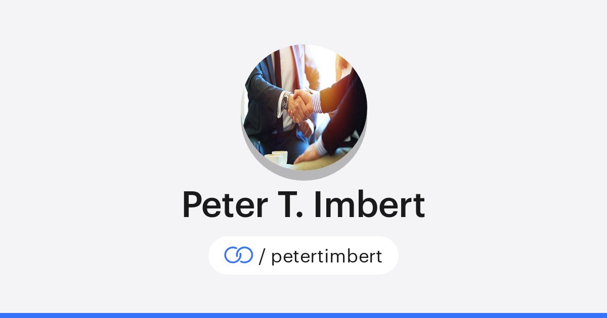 Peter T. Imbert (/petertimbert) · solo.to