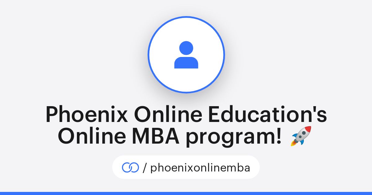 Phoenix Online Education's Online MBA program! 🚀 (/phoenixonlinemba ...