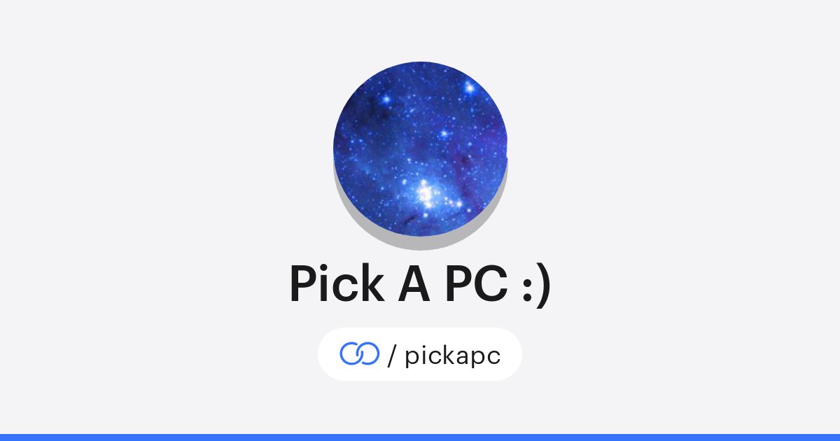 Pick A PC :) (/pickapc) · solo.to