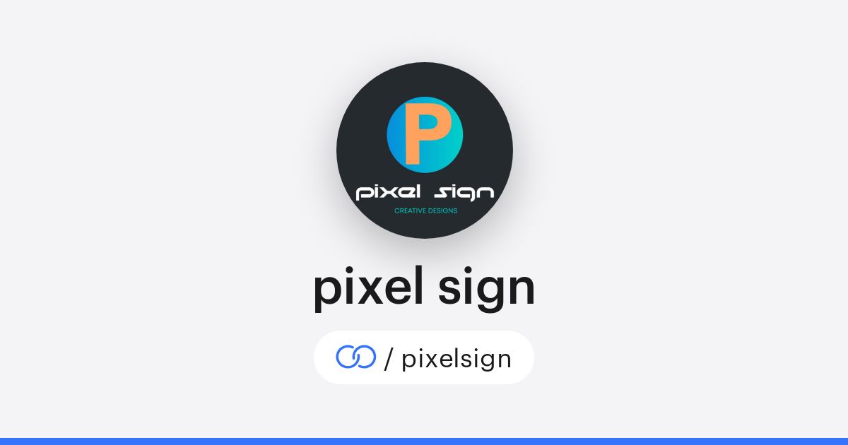 pixel sign (/pixelsign) · solo.to