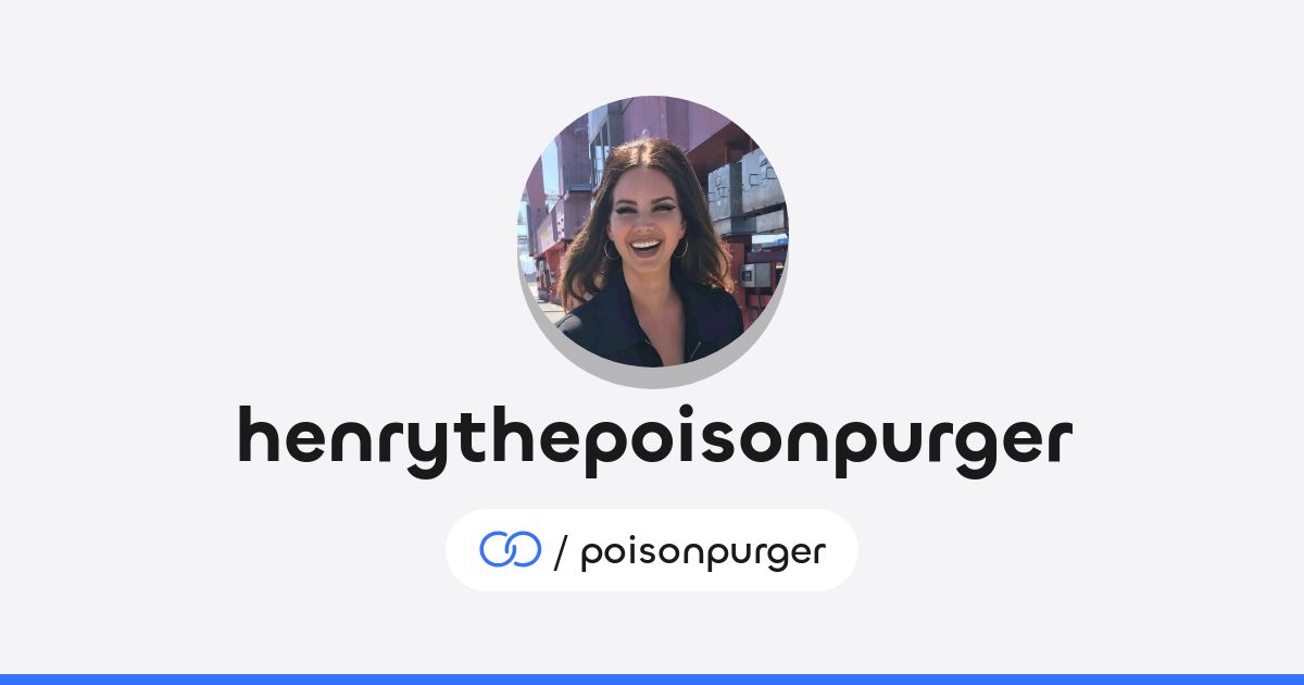 henrythepoisonpurger (/poisonpurger) · solo.to