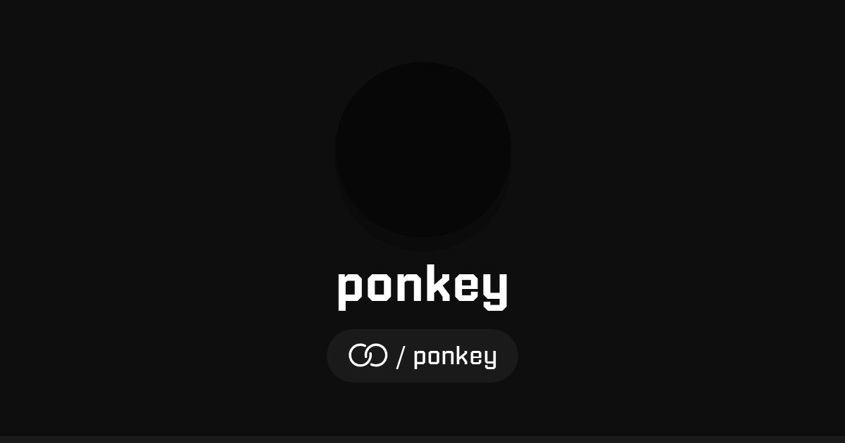 ponkey · solo.to