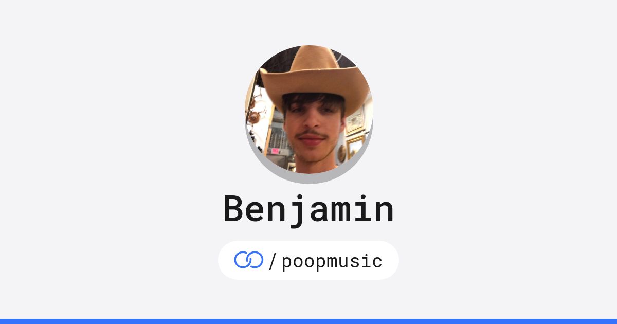 Benjamin (/poopmusic) · solo.to