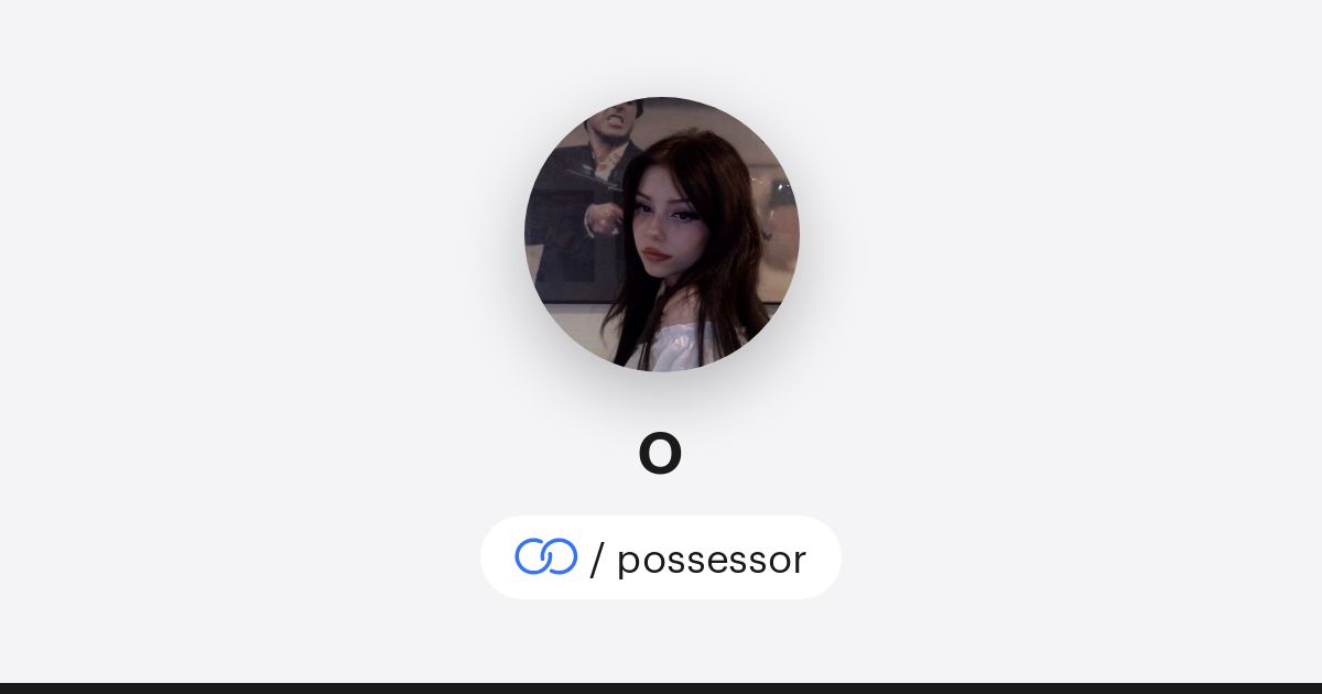 o (/possessor) · solo.to