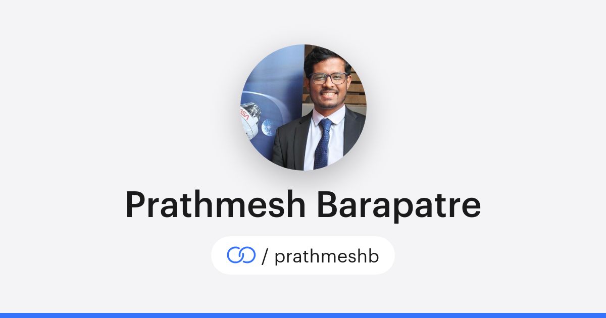 Prathmesh Barapatre (/prathmeshb) · solo.to