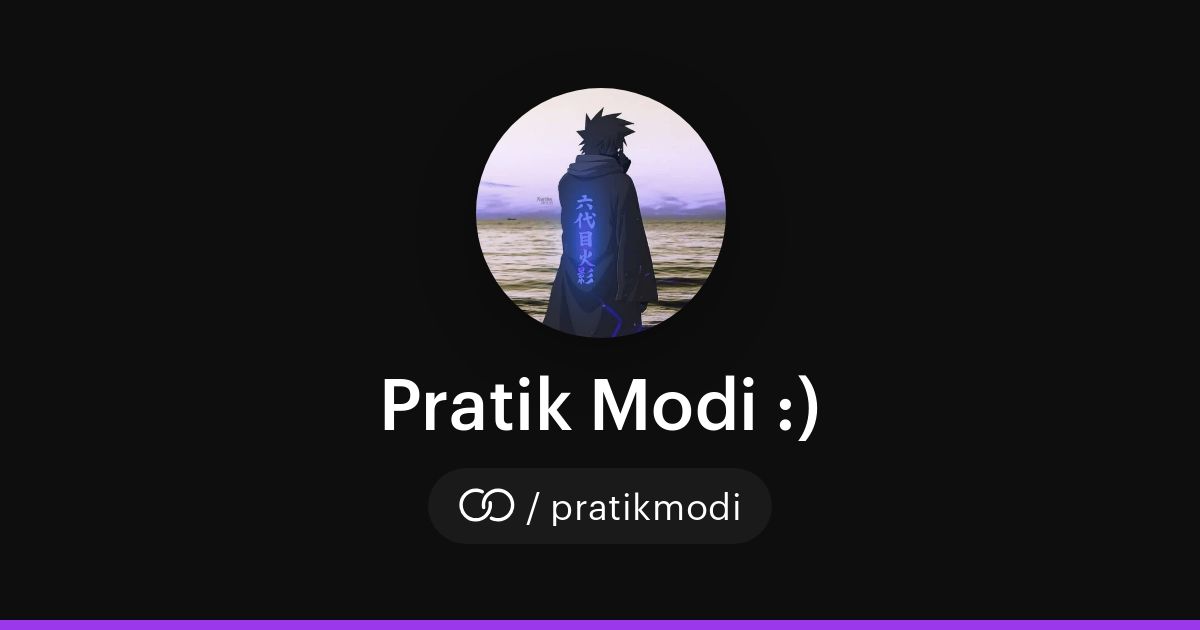 Pratik Modi :) (/pratikmodi) · solo.to