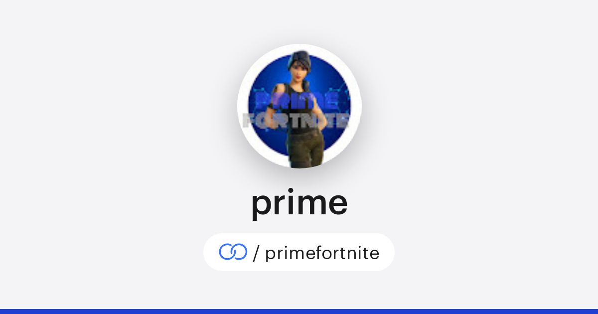prime (/primefortnite) · solo.to