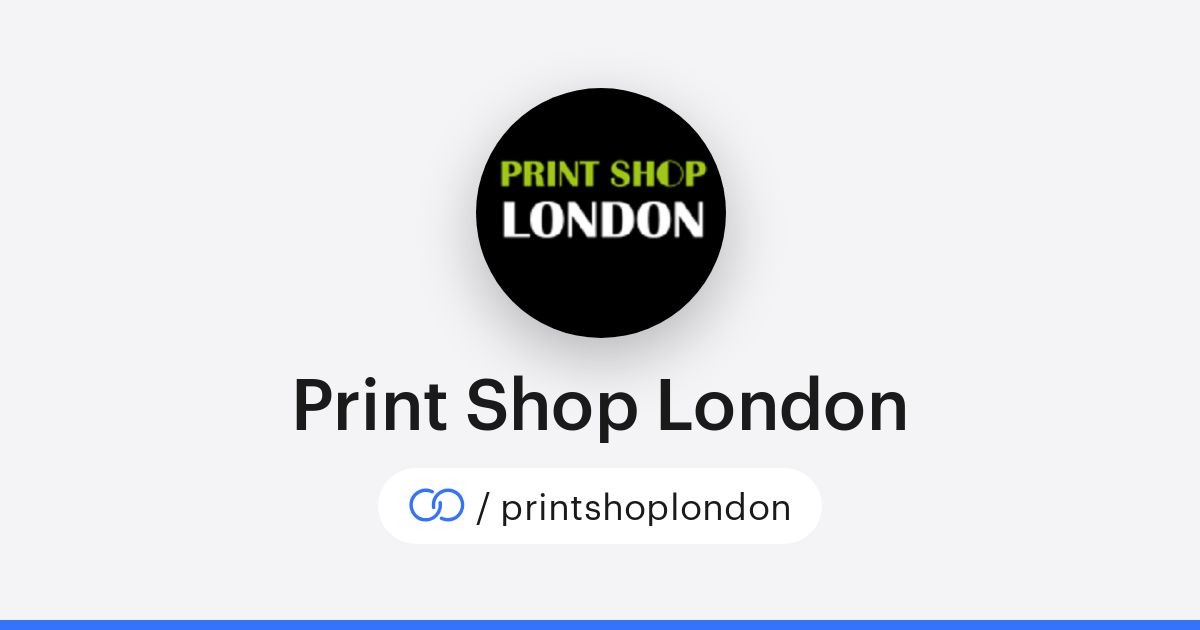Print Shop London (/printshoplondon) · solo.to